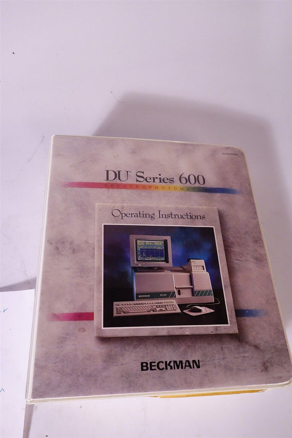 Beckman DU Series 600 Spectrometer Operating Instructions – Hurst ...